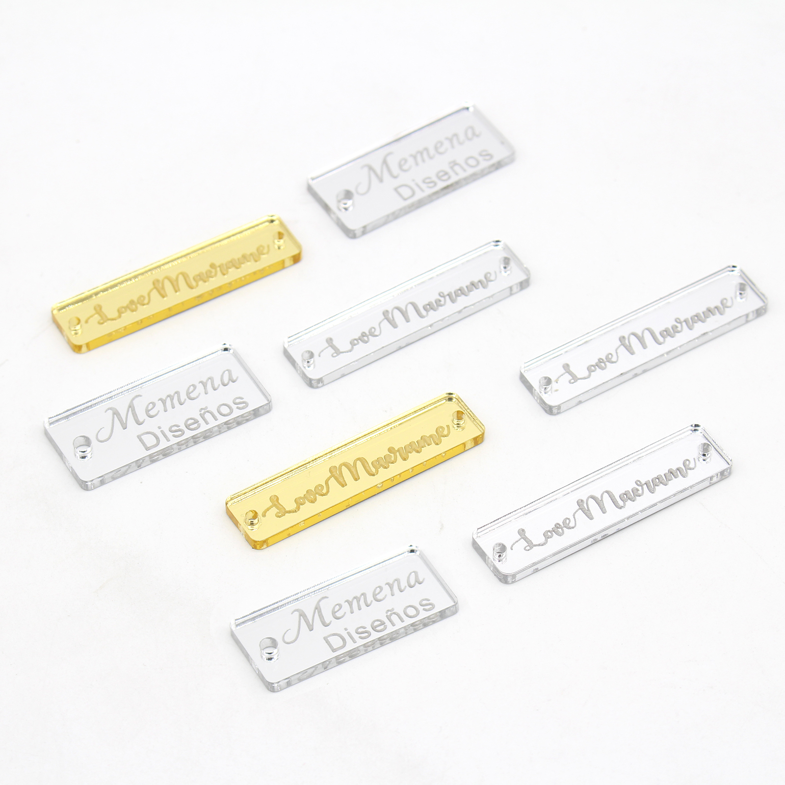 50x-Personalized-Engraved-Acrylic-Mirror-Tags-Clothing-Tags-Sew-On ...